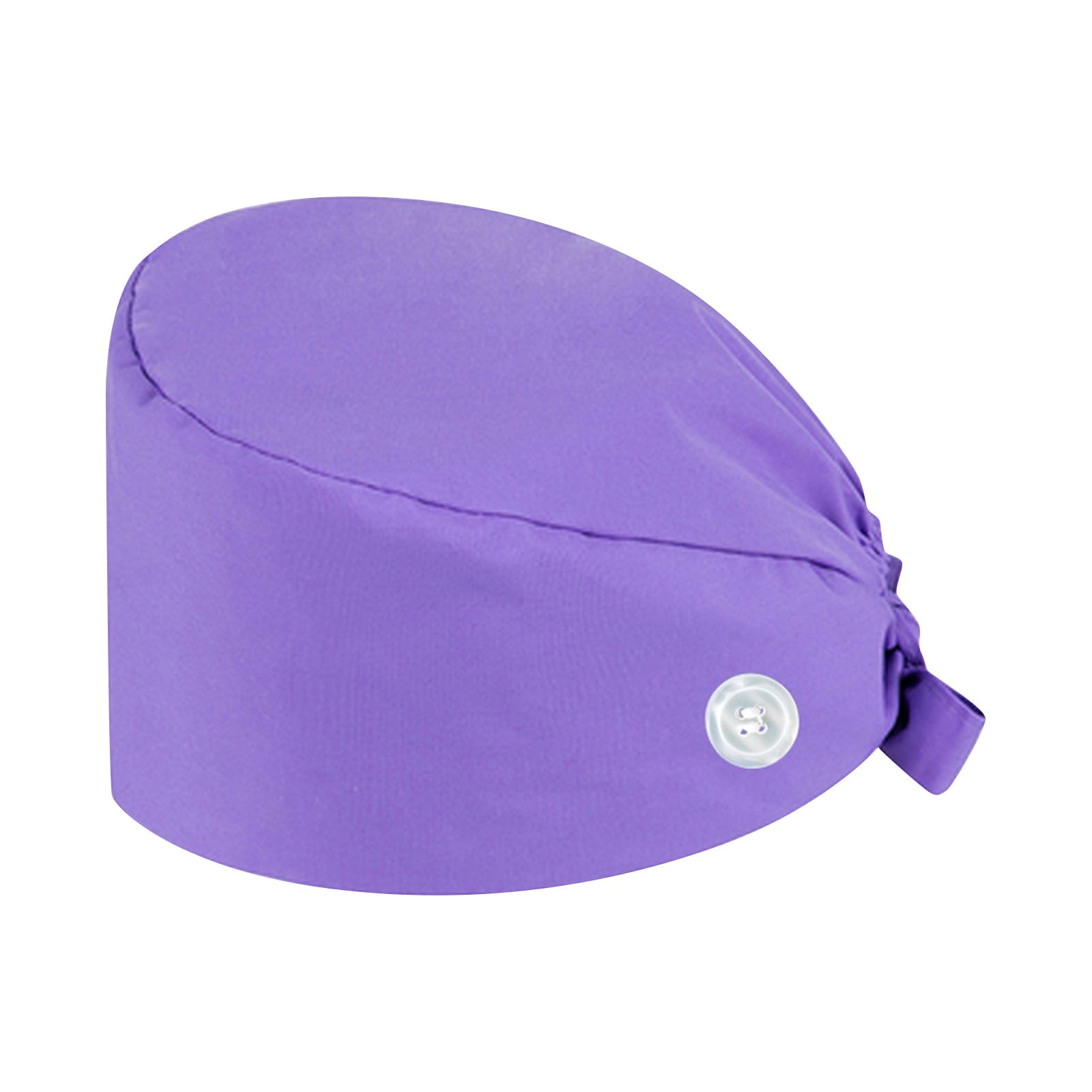 Bouffant Caps with Buttons and Sweatband Adjustable Gourd-Shaped Tie ...