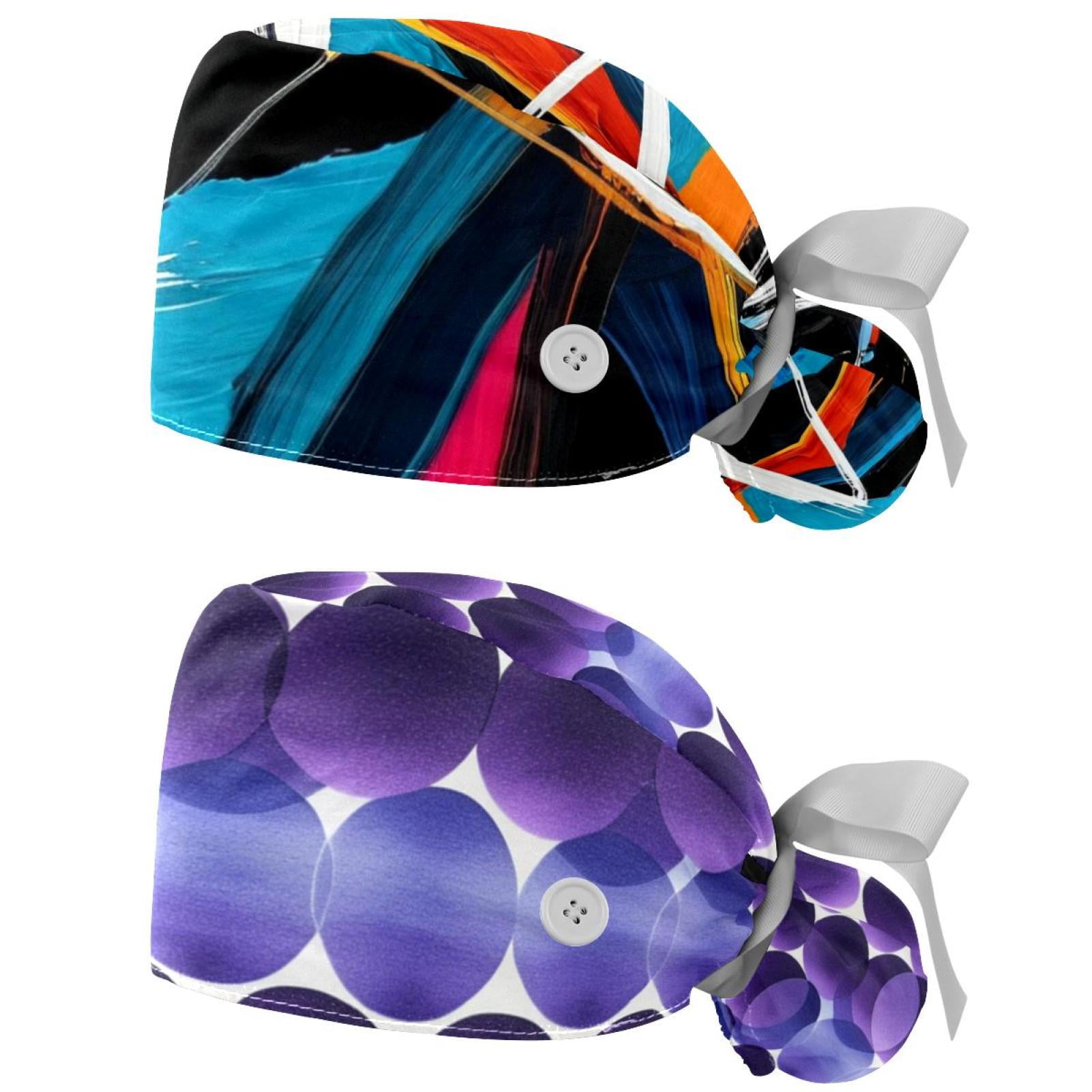 Bouffant Scrub Caps Women'S Hats & Caps,abstract geometric seamless ...