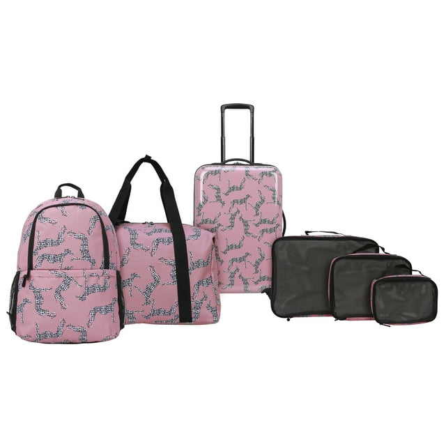 Bouffants & Broken Hearts Dogs 6 Piece Set, 21" Hardside Luggage ...