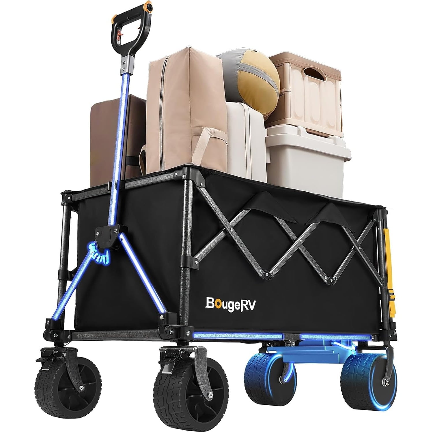 BougeRV Electric Collapsible Folding Wagon with 133Wh Battery, 264QT ...