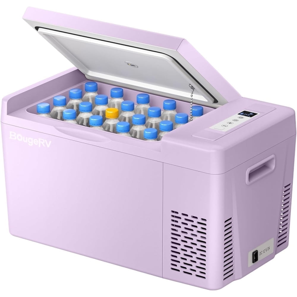 Free Shipping! BougeRV Purple 23Qt Car Refrigerator 12 Volt Fridge ...
