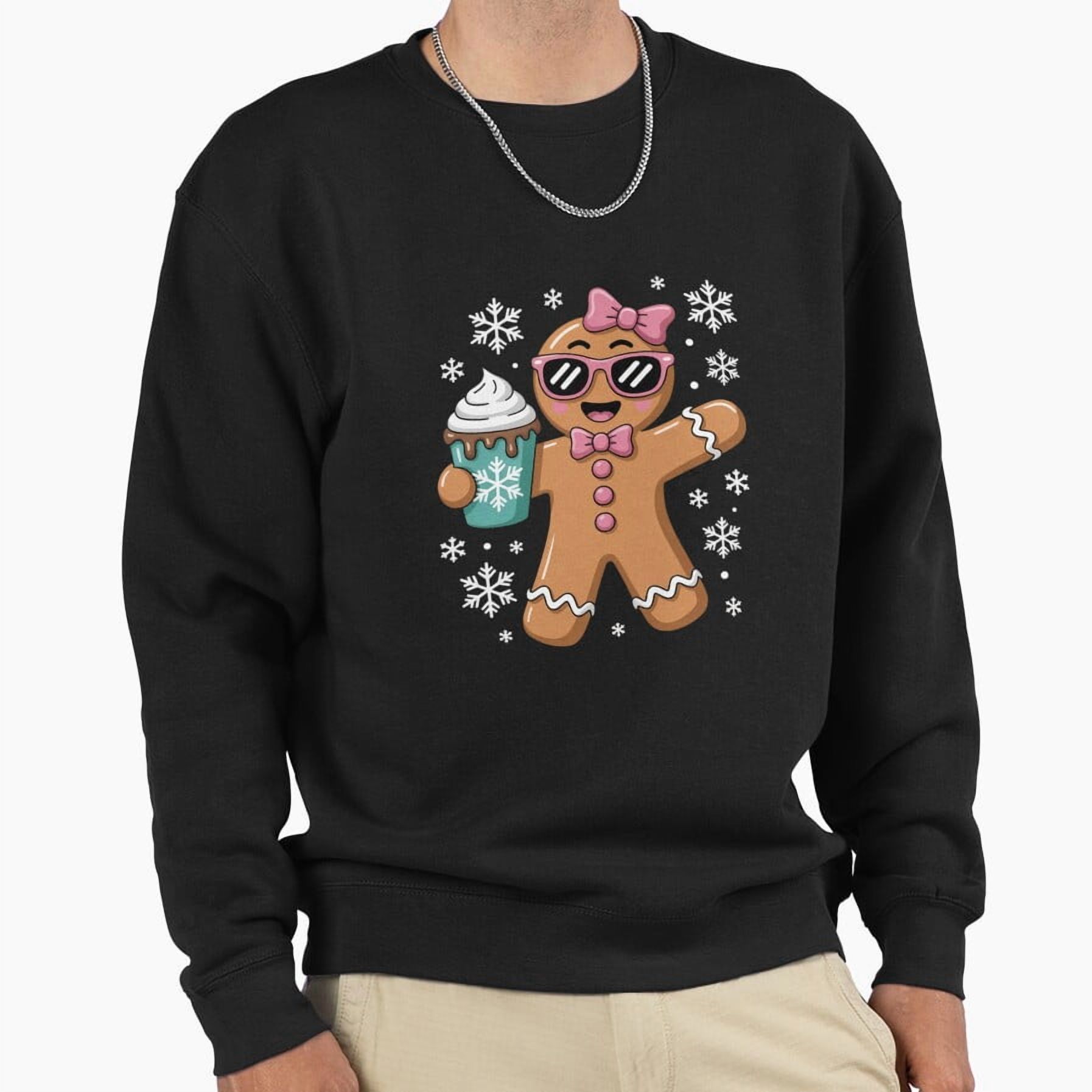 Bougie Gingerbread Hot Chocolate Cocoa Girl Graphic Unisex Sweatshirt ...