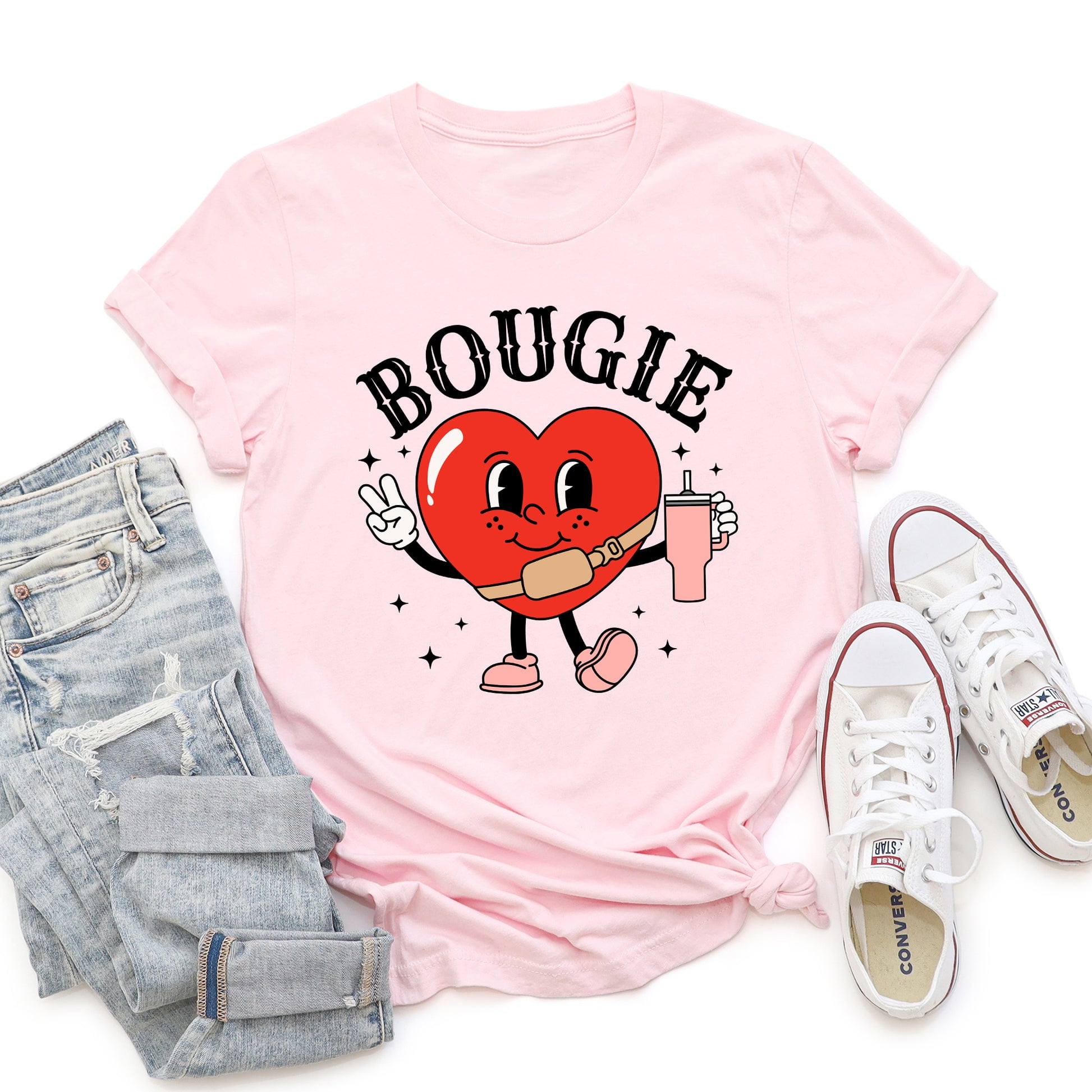 Bougie Heart T-Shirt, Boujee, Super Soft Tshirt, Valentine's Day ...
