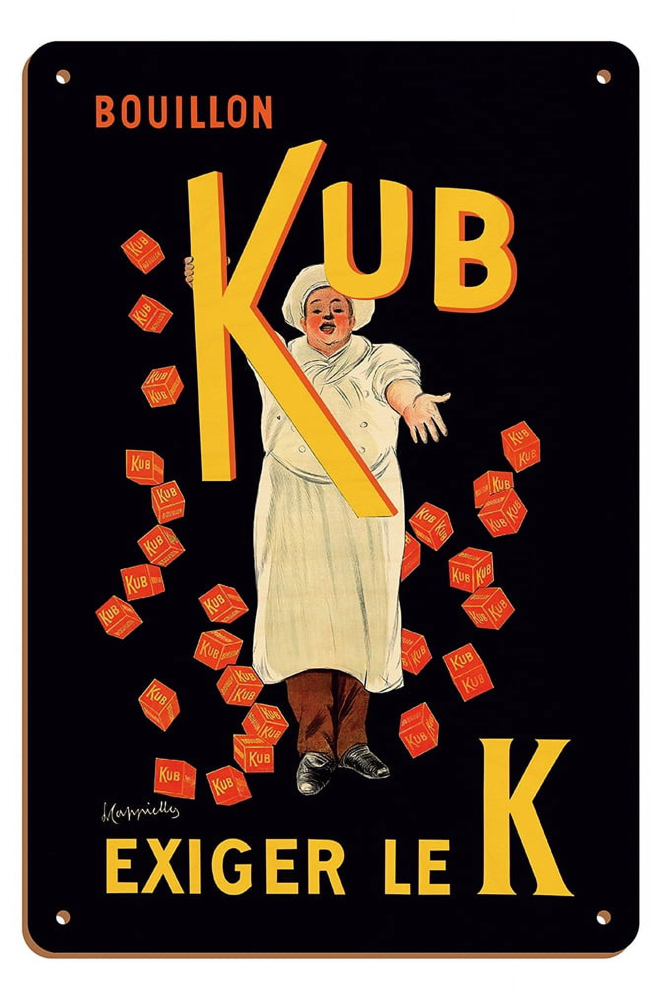 Bouillon Kub - Require the K (Exiger Le K) - Vintage Advertising Poster ...