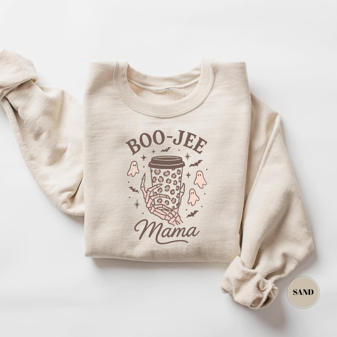 Boujee Ghost Mama Sweatshirt, Boo Ghosts Sweater, Coffee Mom Tee ...
