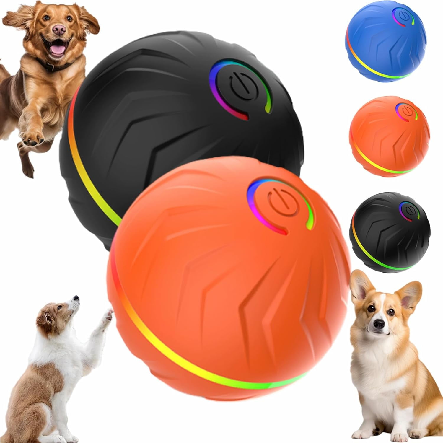 Boujee Gravity Bounce Ball, 2025 New Interactive Vibrating Dog Balls ...