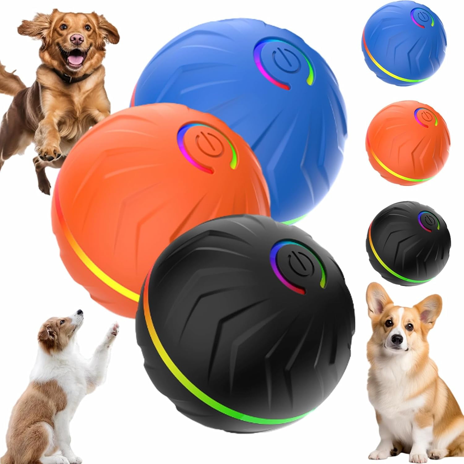 Boujee Gravity Bounce Ball, 2025 New Interactive Vibrating Dog Balls ...