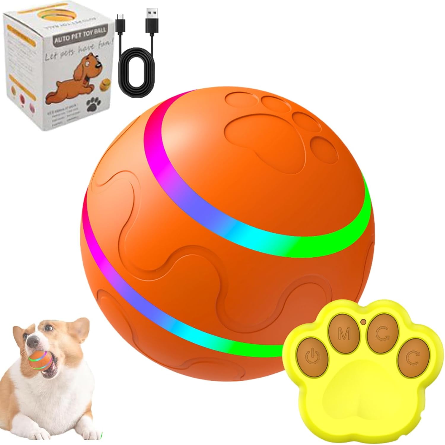 Boujee Gravity Bounce Ball, Boujee Flow Dog Toy, Automatic Bouncing and ...