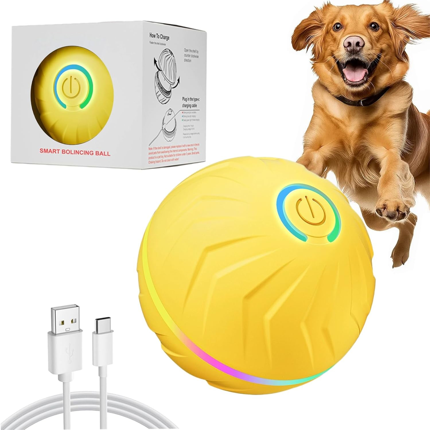 Boujee Gravity Bounce Ball, Boujee Flow Dog Toy, Automatic Bouncing and ...