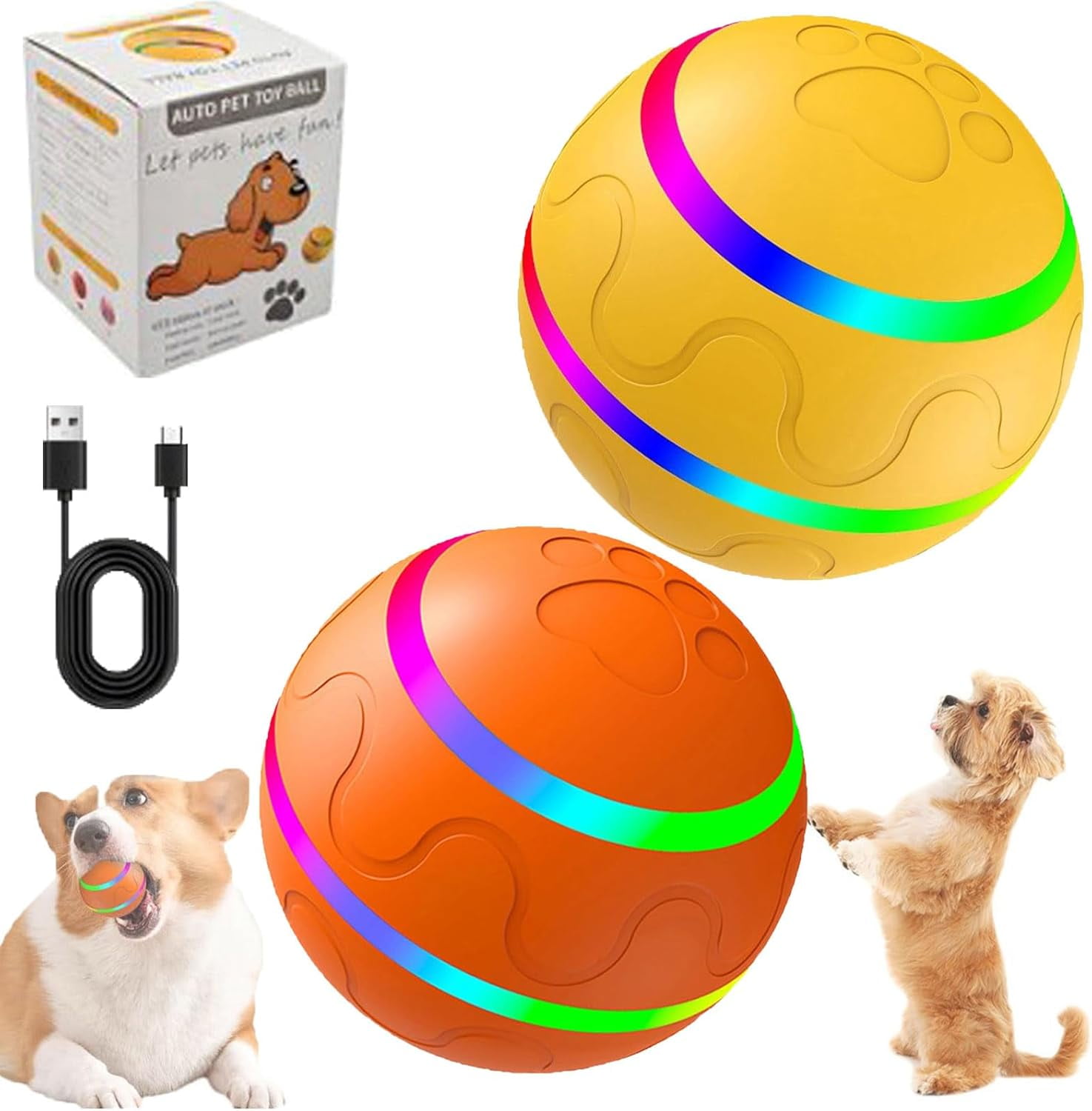 Boujee Gravity Bounce Ball, Boujee Flow Dog Toy, Interactive Dog ...