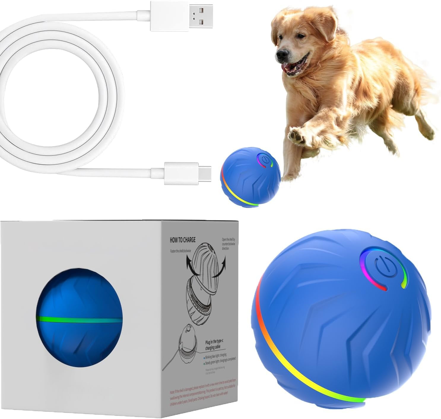Boujee Gravity Bounce Ball, Boujee Flow Dog Toy, Interactive Vibrating ...