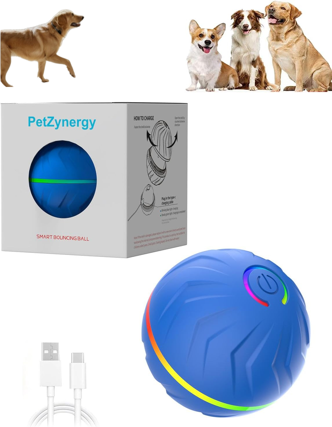 Boujee Gravity Bounce Ball, Boujee Gravity Ball Dog, Smart Motion ...