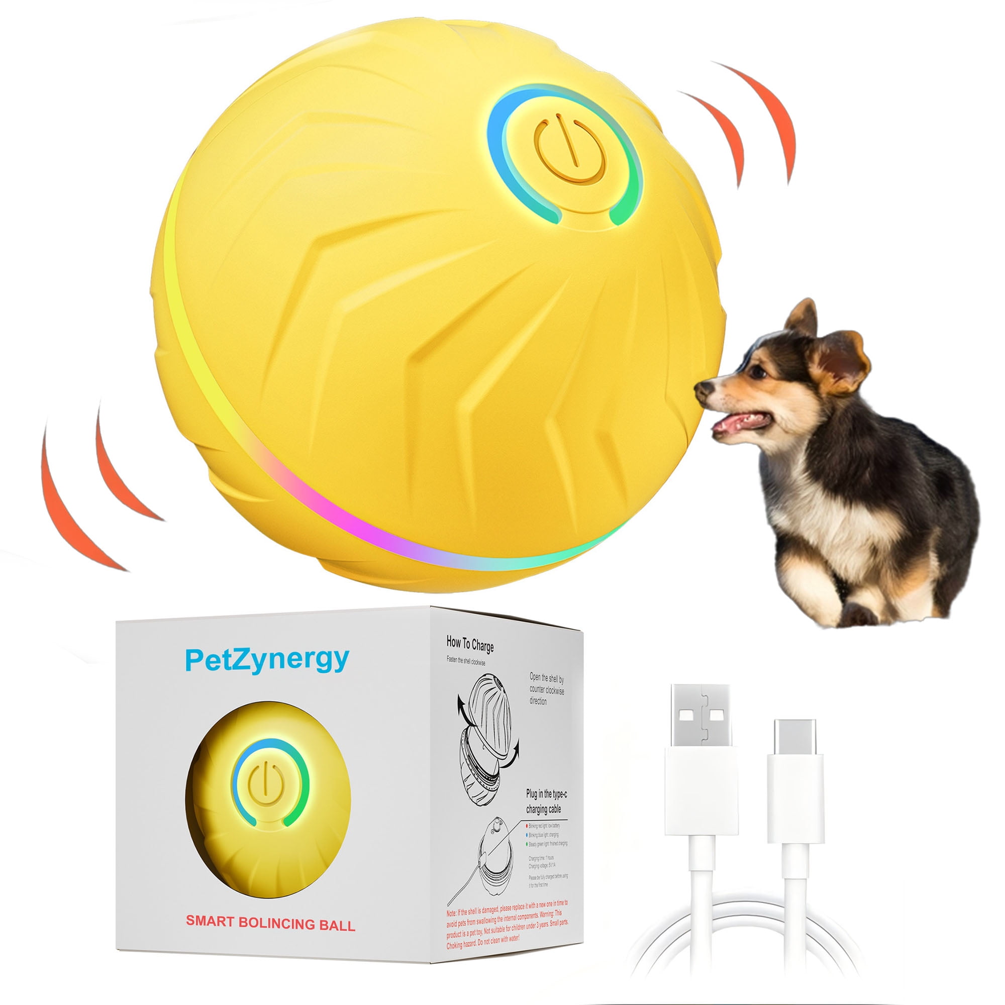Boujee Gravity Bounce Ball,Boujeeflow Dog Ball,2025 New Interactive Vibrating Dog Balls ...