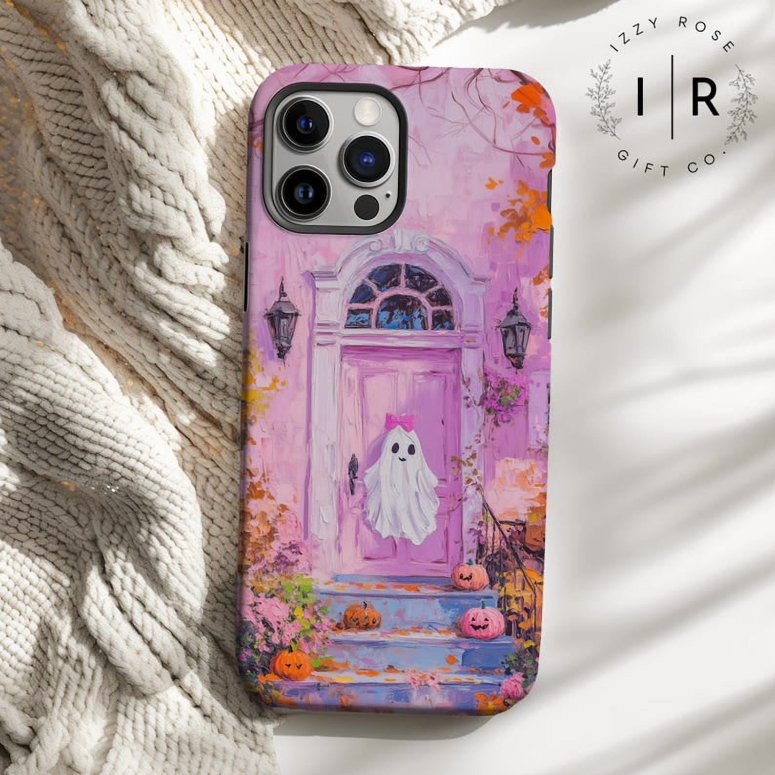 Boujee Pink Ghost Coquette Phone Case for iPhone 11-17 Pro Max ...