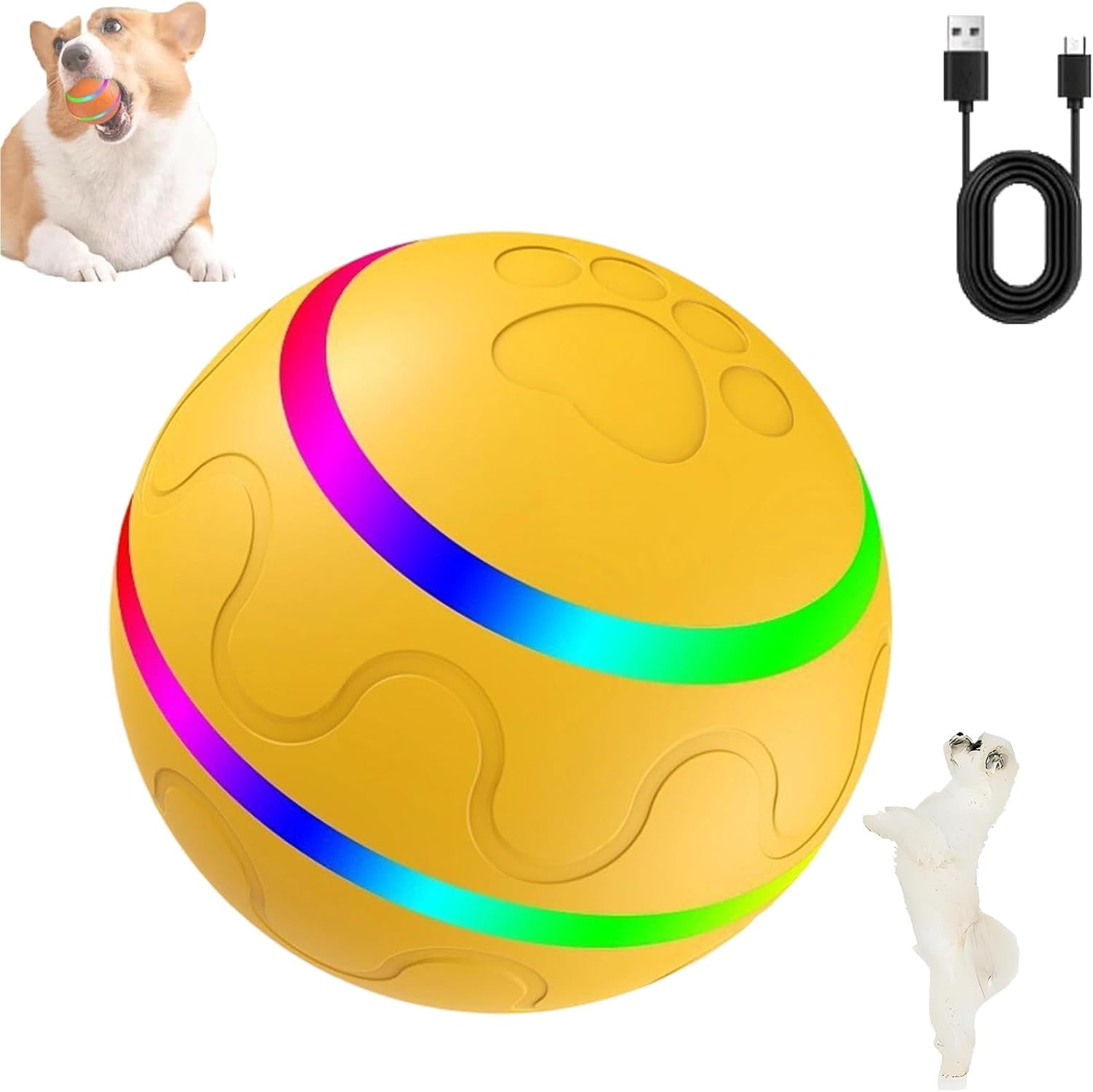 Boujees Gravity Bounce Ball, Boujees Flow Dog Toy, Automatic Bouncing ...