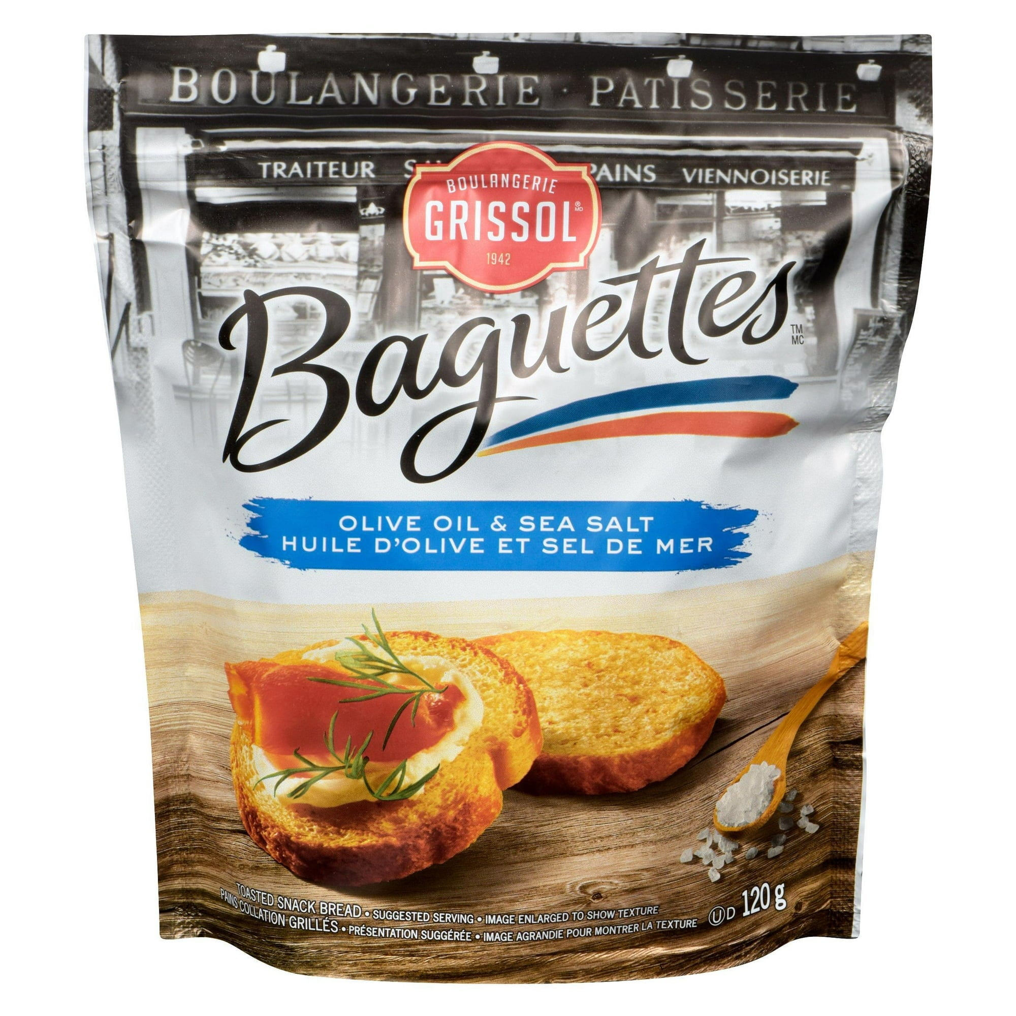 Boulangerie Grissol Baguettes, Olive Oil & Sea Salt, 120g/4.2 oz ...