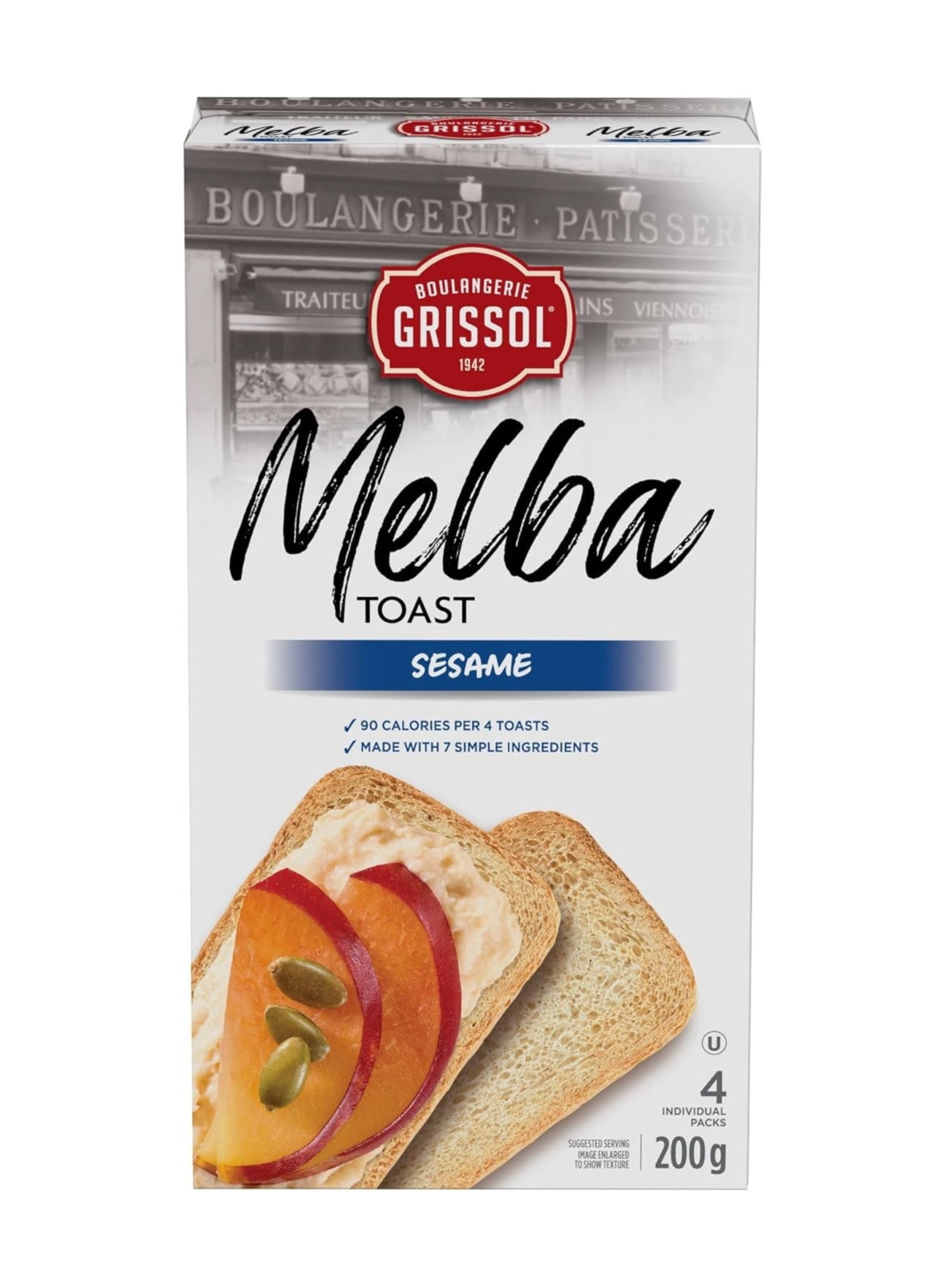 Boulangerie Grissol Melba Toast, Sesame, 200g/7.1 oz - Walmart.com