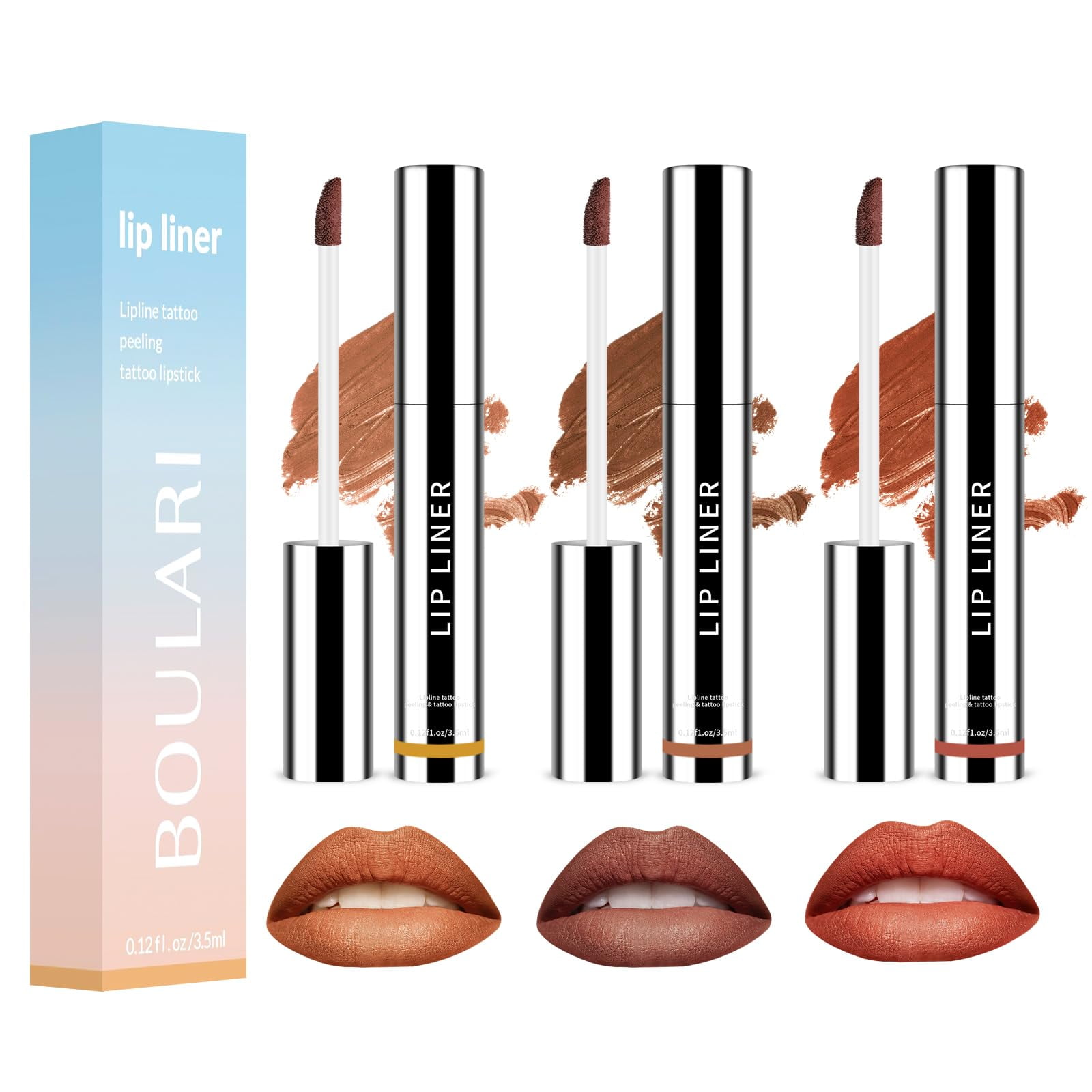 Boulari Lip Stain Long Lasting Lip Liner to Define Your Lips Waterproof ...