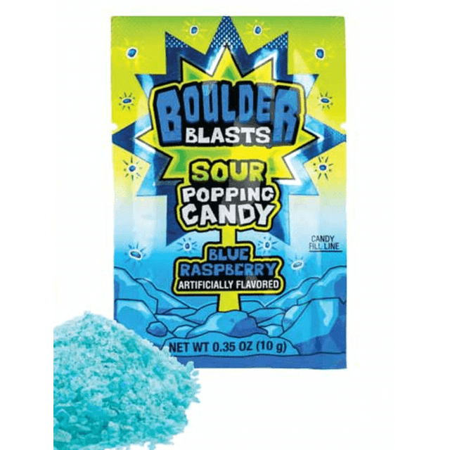 Boulder Blasts Sour Popping Candy Blue Raspberry - Walmart Business ...