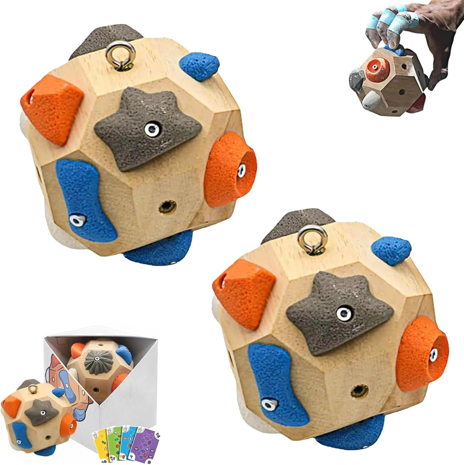 Boulder Block for Climbers, Build Strength and Precision, Handcrafted ...