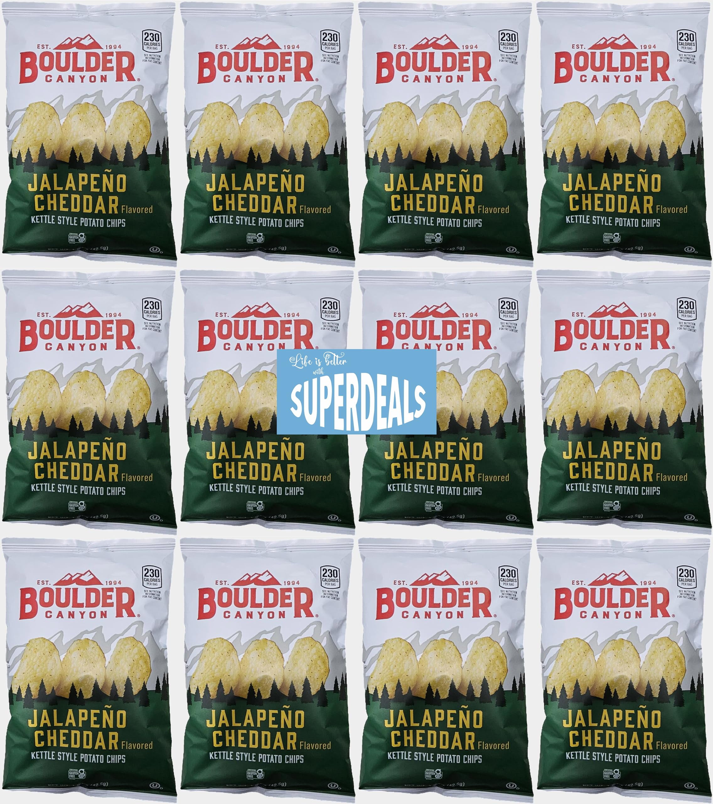 Boulder Canyon | Jalapeno Cheddar | Kettle Style Potato Chips| 1.5 ...