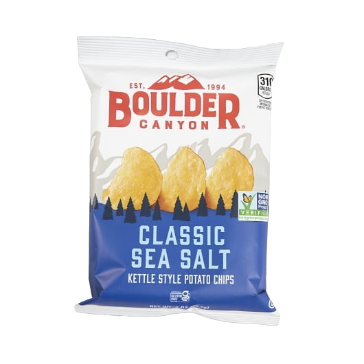 Boulder Canyon Sea Salt Chip, 2 oz - 3 Case of 8 - Walmart.com