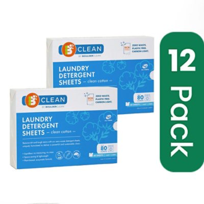 Boulder Clean - Clean Cotton Laundry Detergent Sheets - 40 Count (Pack ...