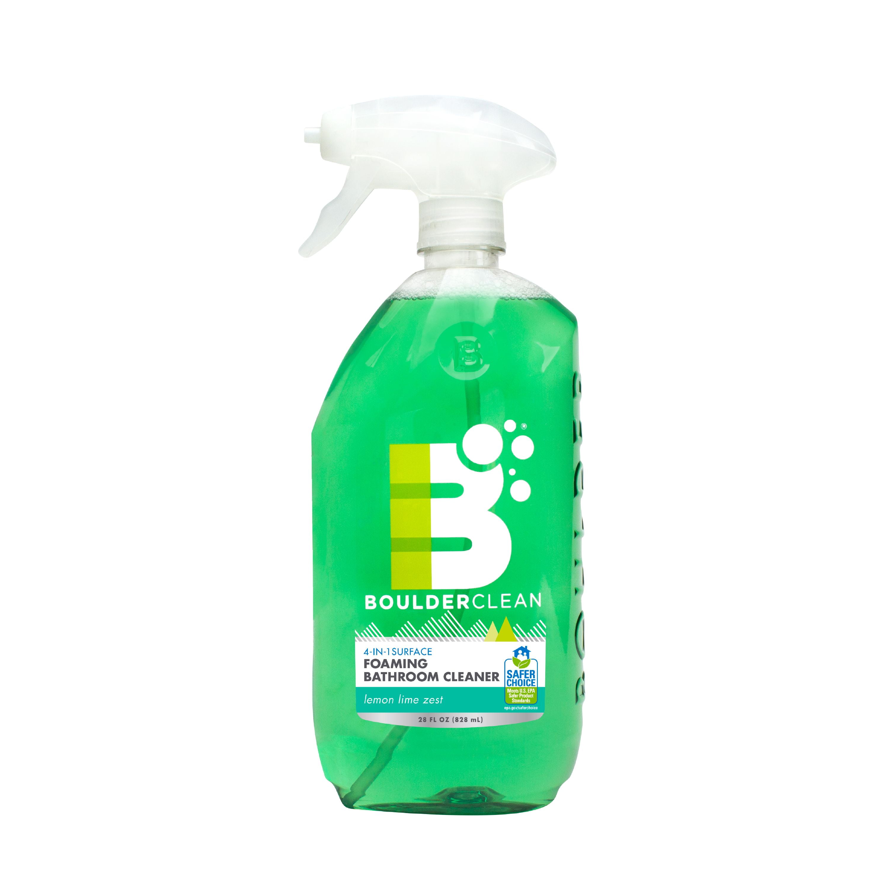 Boulder Clean Eco-Friendly Shower Bathroom Cleaner, Plant-Based Lemon ...