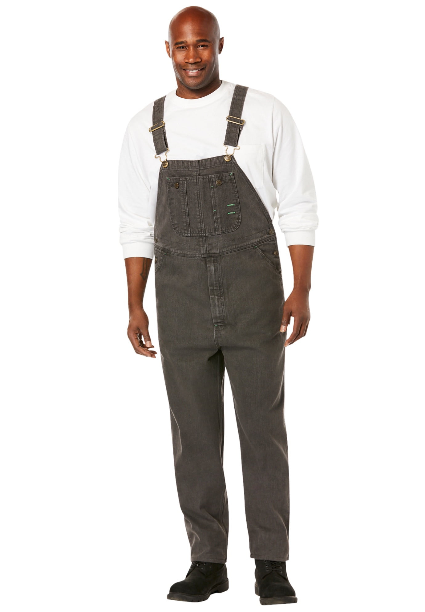 Boulder Creek By Kingsize Men's Big & Tall Denim Overalls - Walmart.com
