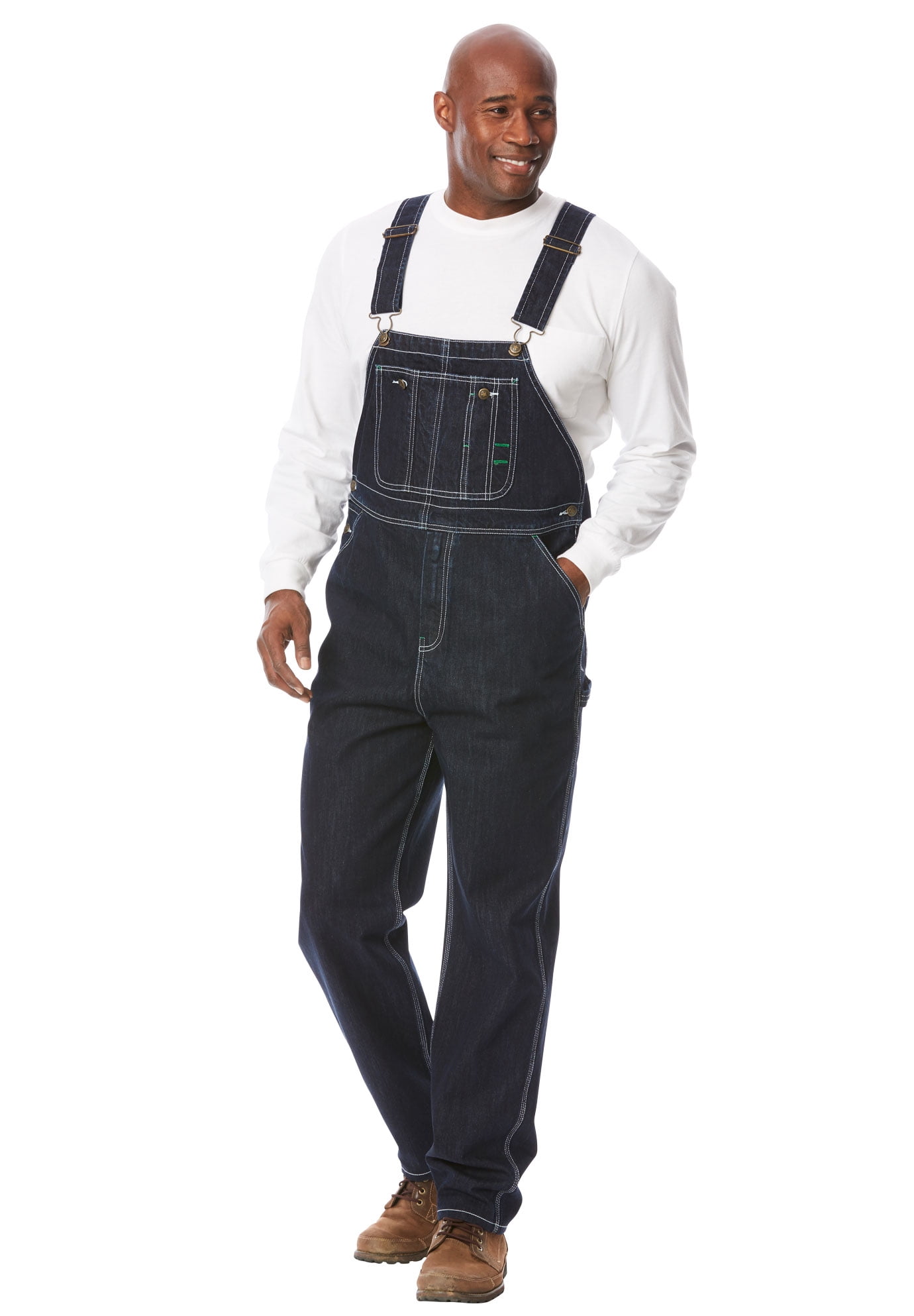 Boulder Creek By Kingsize Men's Big & Tall Work Denim Overalls ...