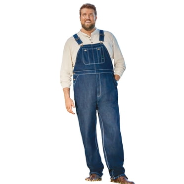 Big Men's Rigid Denim Bib Overall - Walmart.com