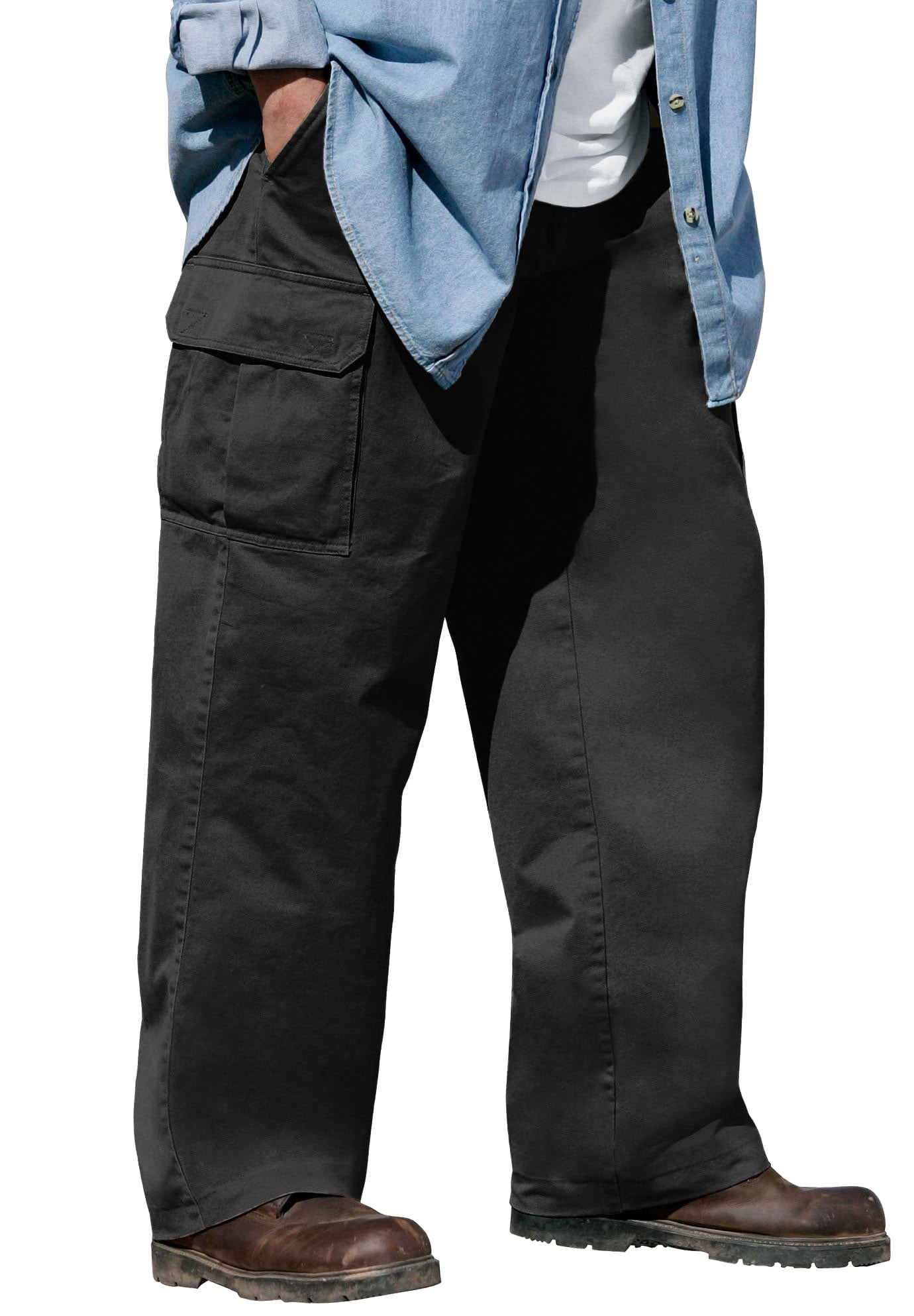Boulder Creek by KingSize Men's Big & Tall Renegade Side-Elastic Waist ...