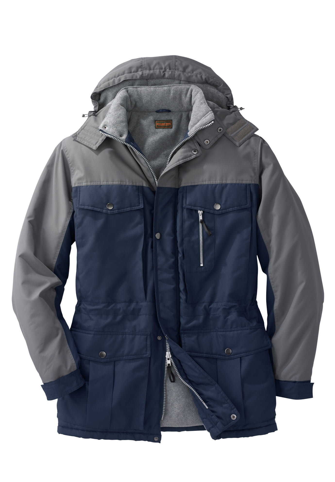 Boulder Creek by KingSize Men's Big & Tall Fleece-Lined Parka With ...