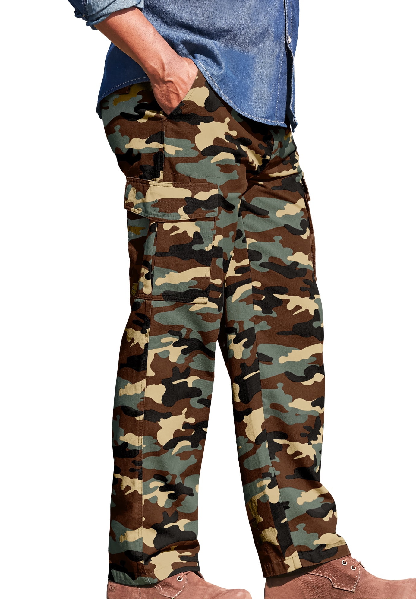 Boulder Creek by KingSize Men's Big & Tall Renegade Side-Elastic Waist ...