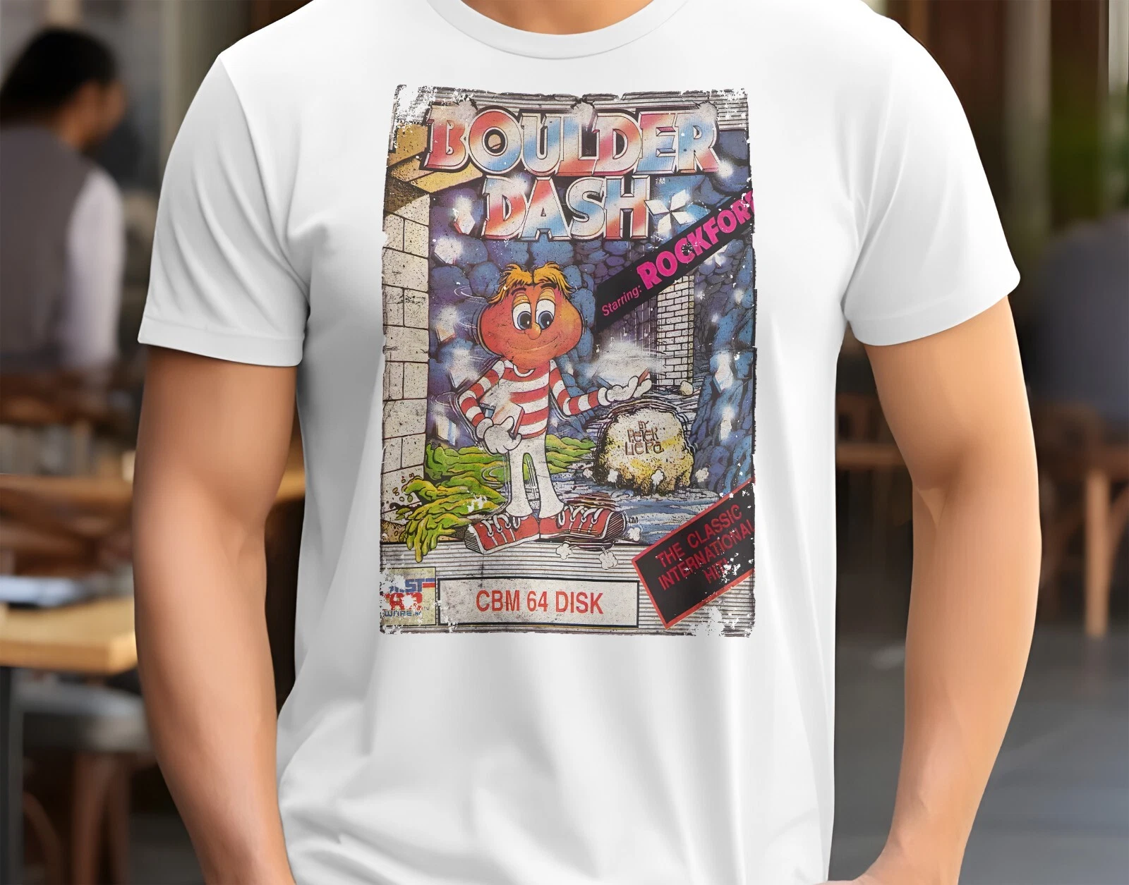 Boulder Dash - 8 bit C64 Game Art T-Shirt 8 Colors Sizes S-5XL ...
