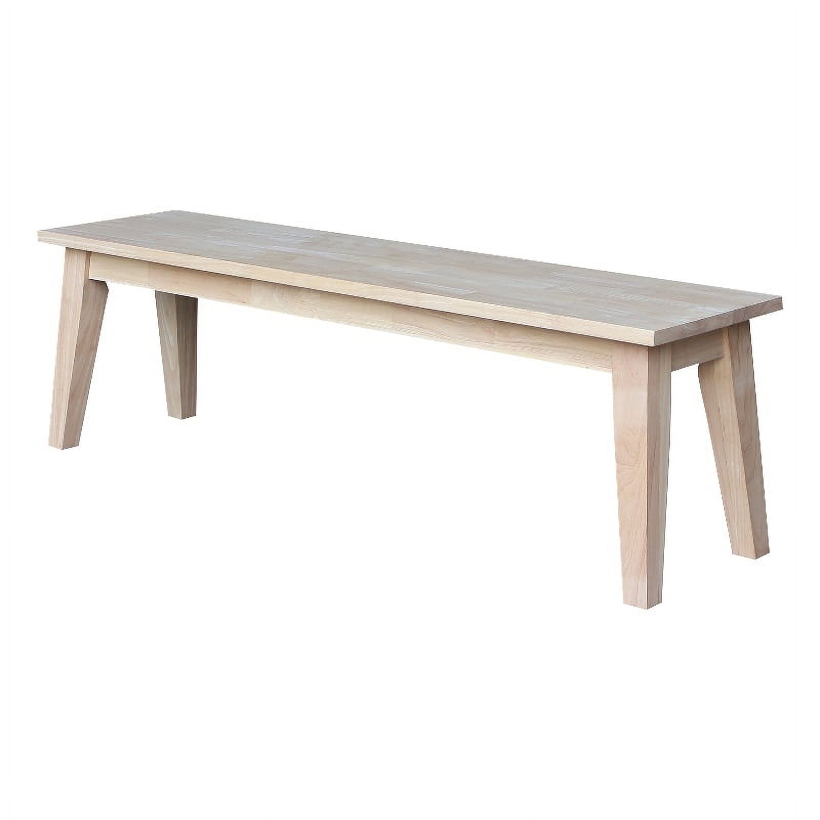 Boulder Solid Wood Bench in Unfinished - Walmart.com