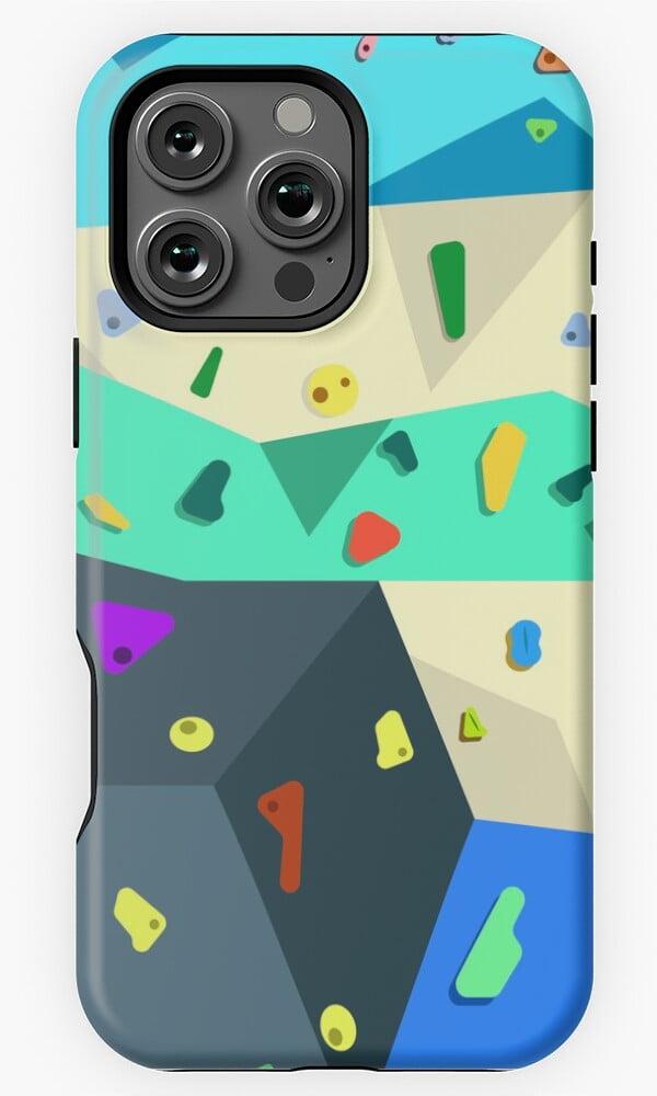 Bouldering Climbing Wall Phone Case Compatible with iPhone 11 to 16 Pro ...
