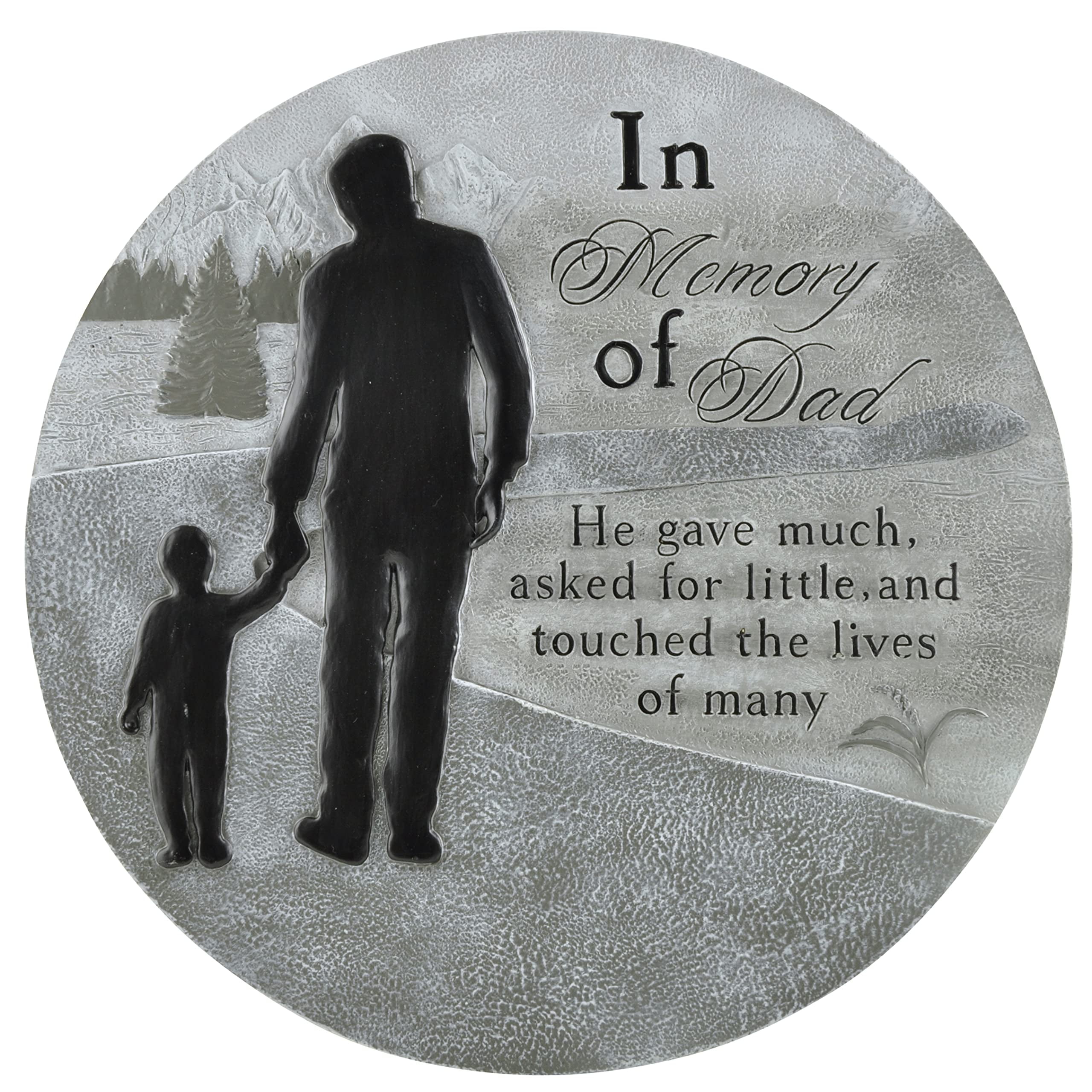 Boulevard East Concepts Dad Memorial Garden Stone Indoor Outdoor Father ...