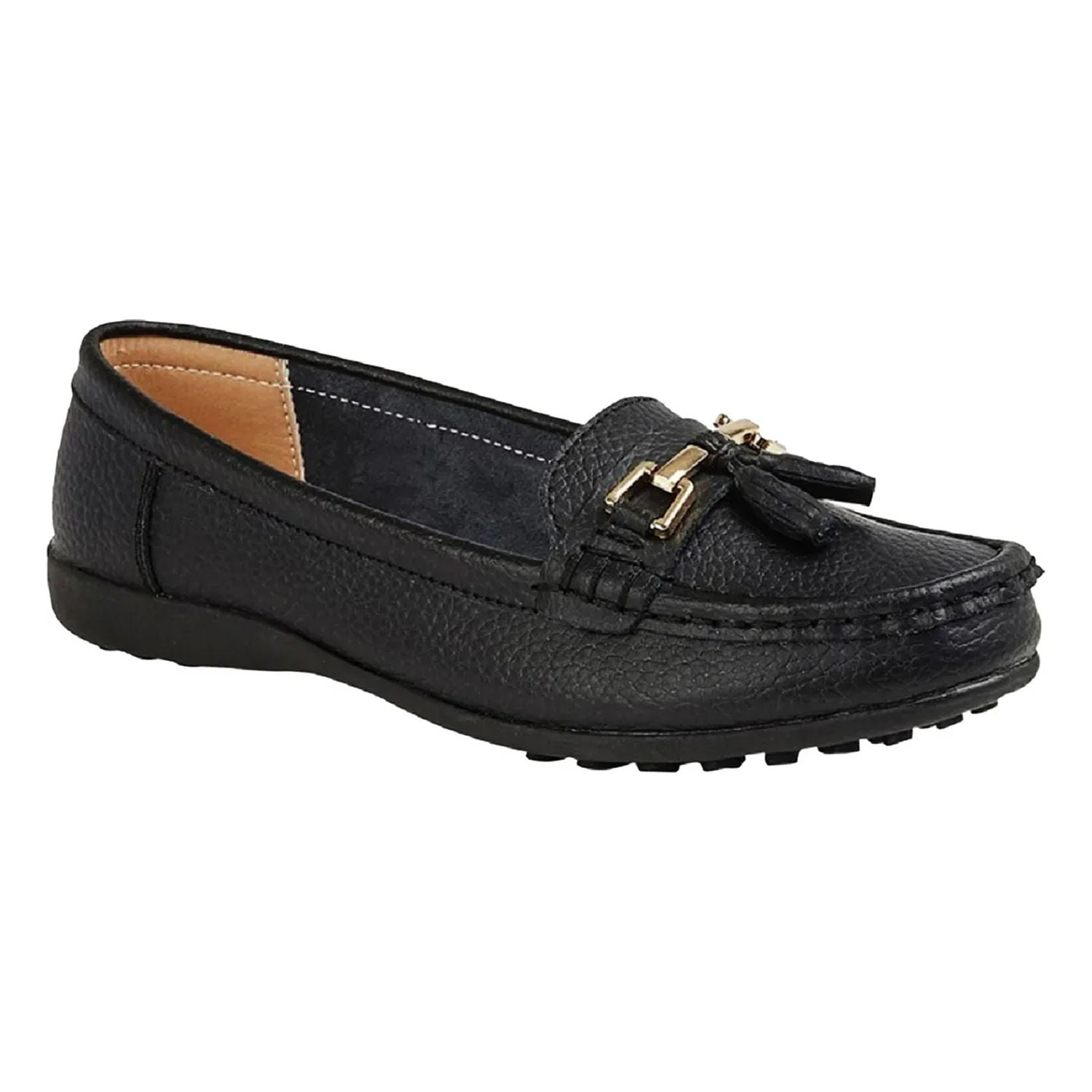 Boulevard Womens Action Leather Saddle Loafers - Walmart.com