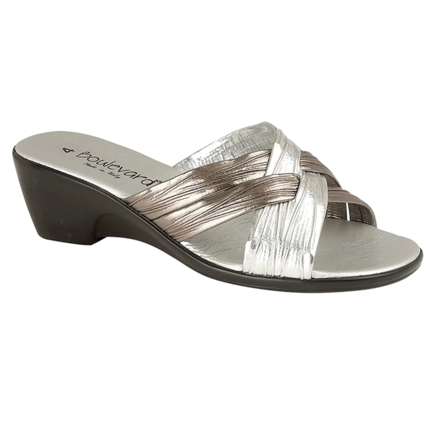 Boulevard Womens X Over Mule Sandals - Walmart.com