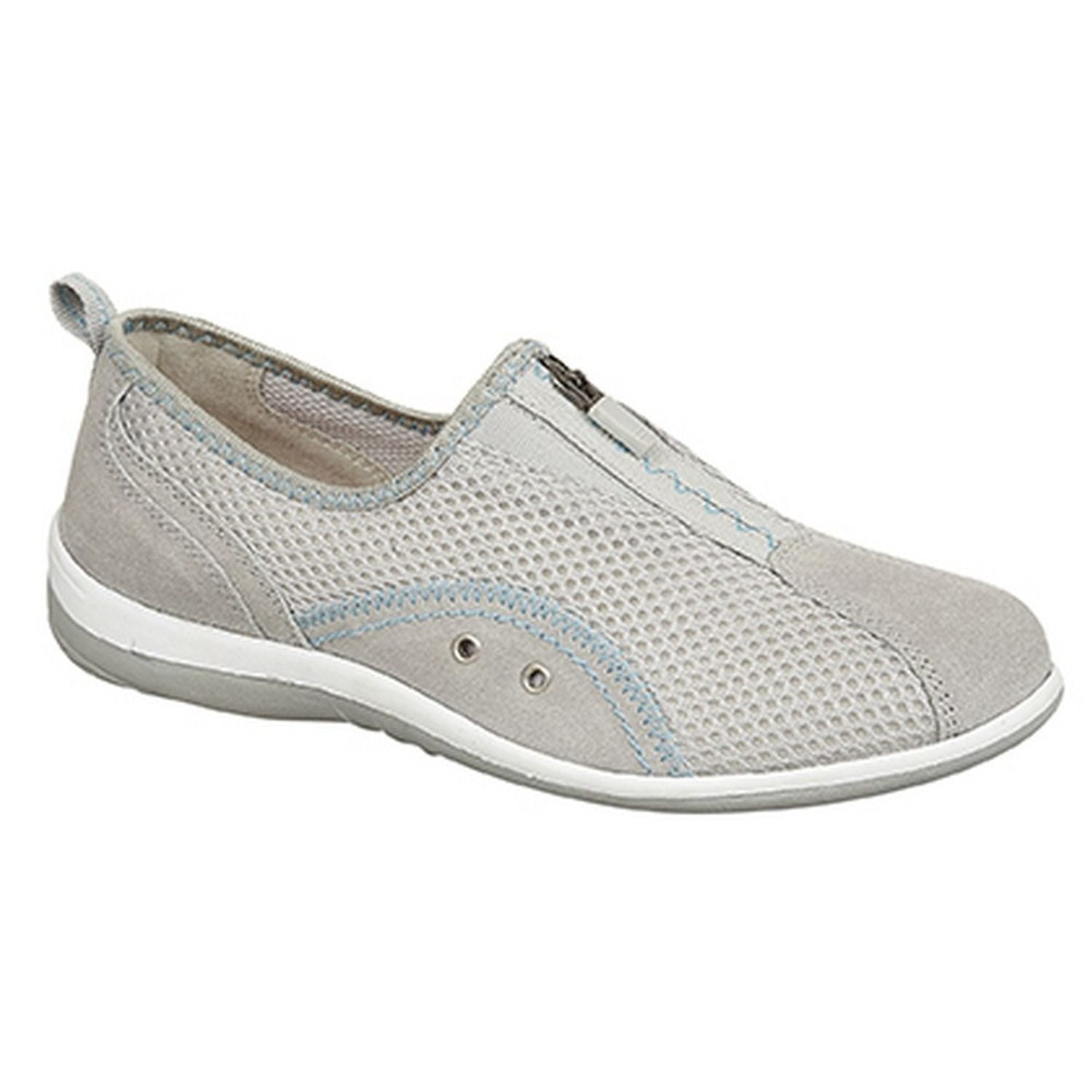 Boulevard Womens Zip Elastic Gusset Leisure Shoes - Walmart.com
