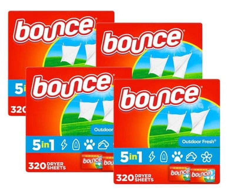Bounce Dryer Sheets, Extra Soft & Static-Free, 320-Count (4-Pack Case ...