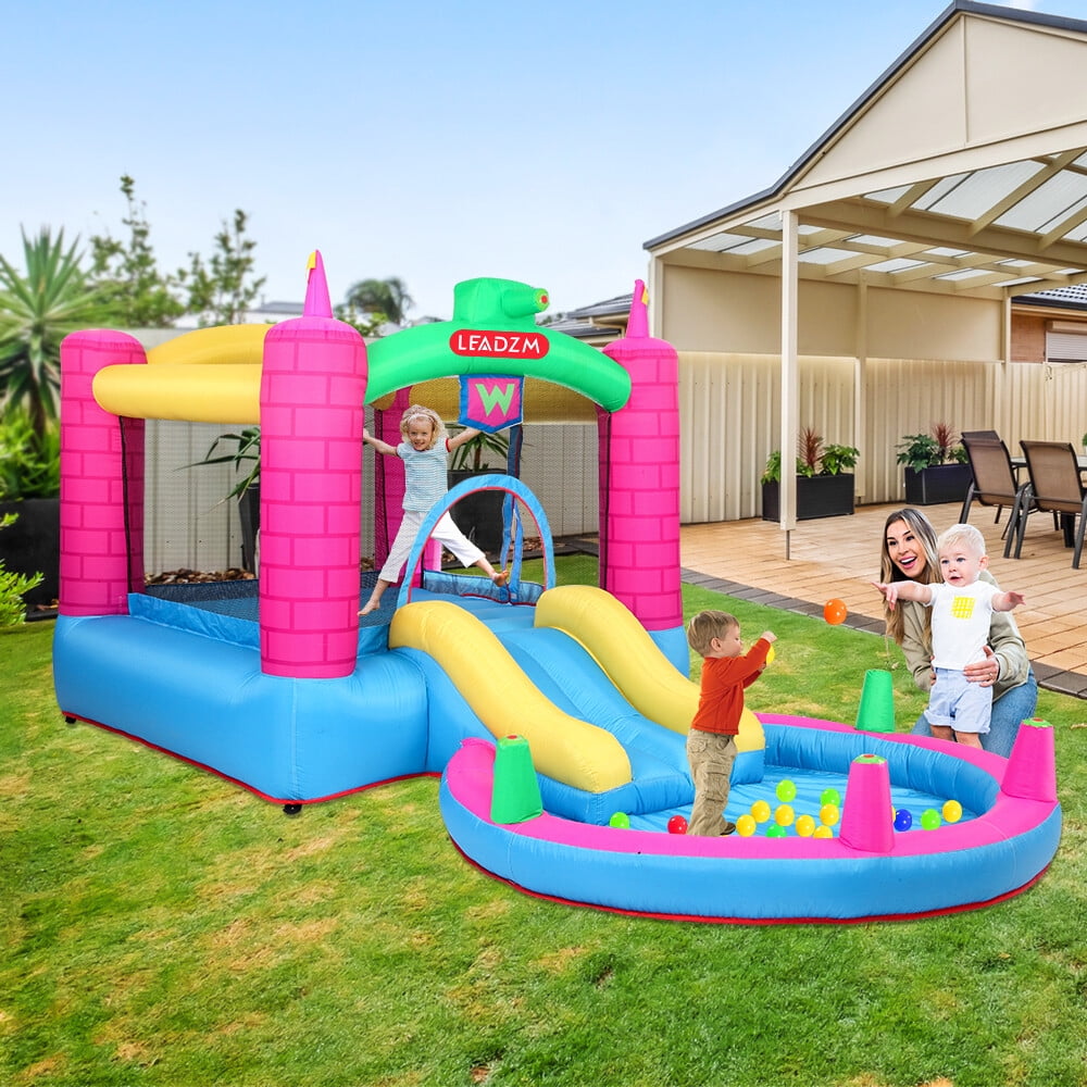 Bounce House for Kids, Inflatable Bouncer House with Air Blower, Bouncy ...