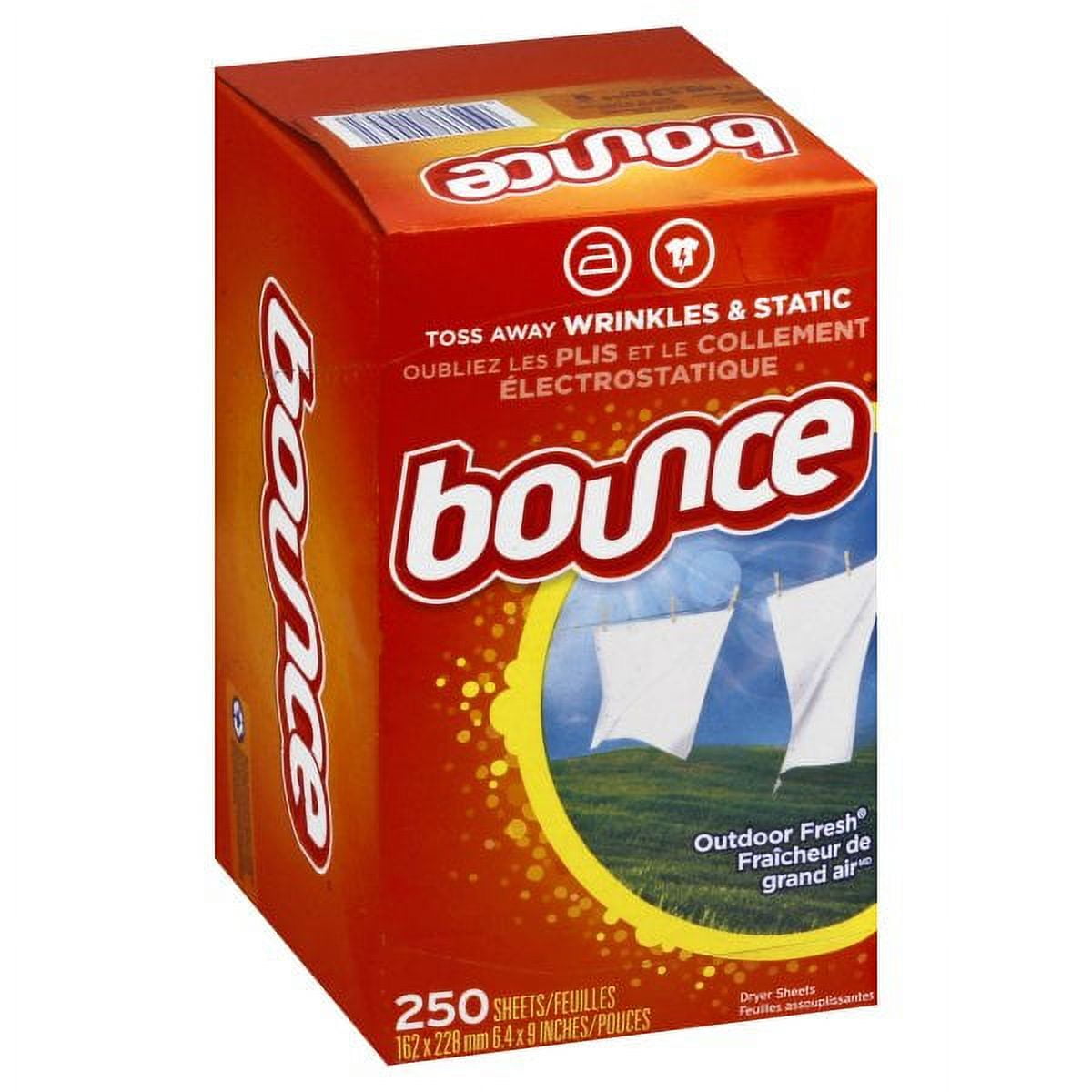 Bounce Outdoor Fresh Large Clean Drying Dryer Sheets - 250ct - Walmart.com