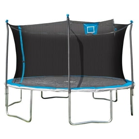 Bounce Pro 7-Foot Trampoline Hexagon for Kids (3-10), Blue/Green, UV ...