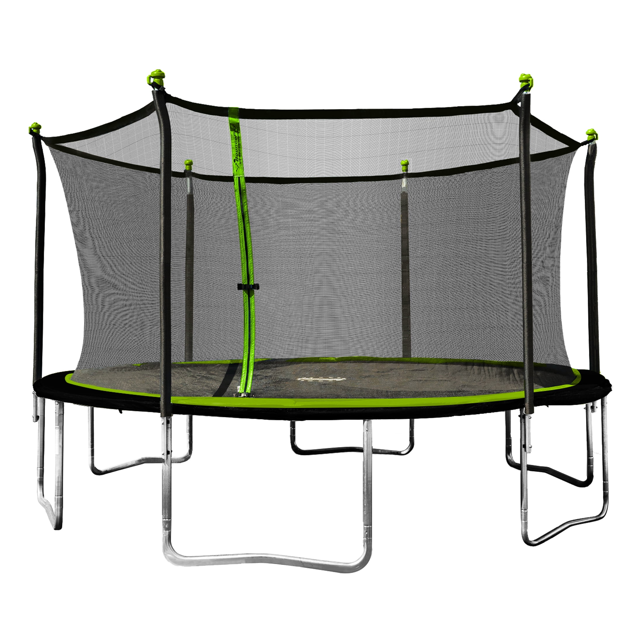 Bounce Pro 14ft Trampoline with Safety Enclosure, Galvanized Steel ...