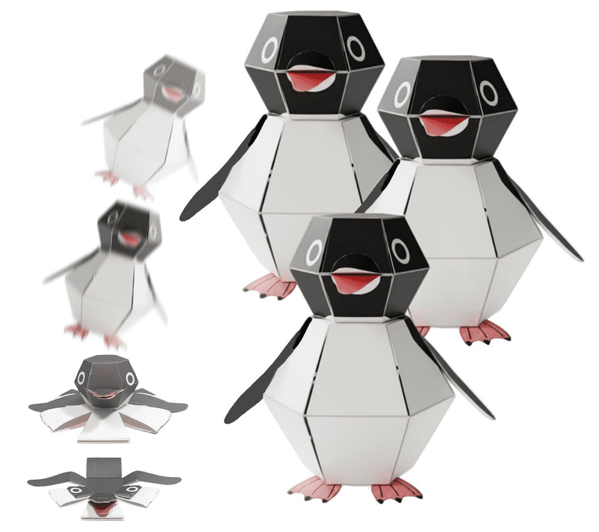 Bouncing Buddy Penguin Craft Kit, Penguin Paper Craft Kit for DIY Arts ...