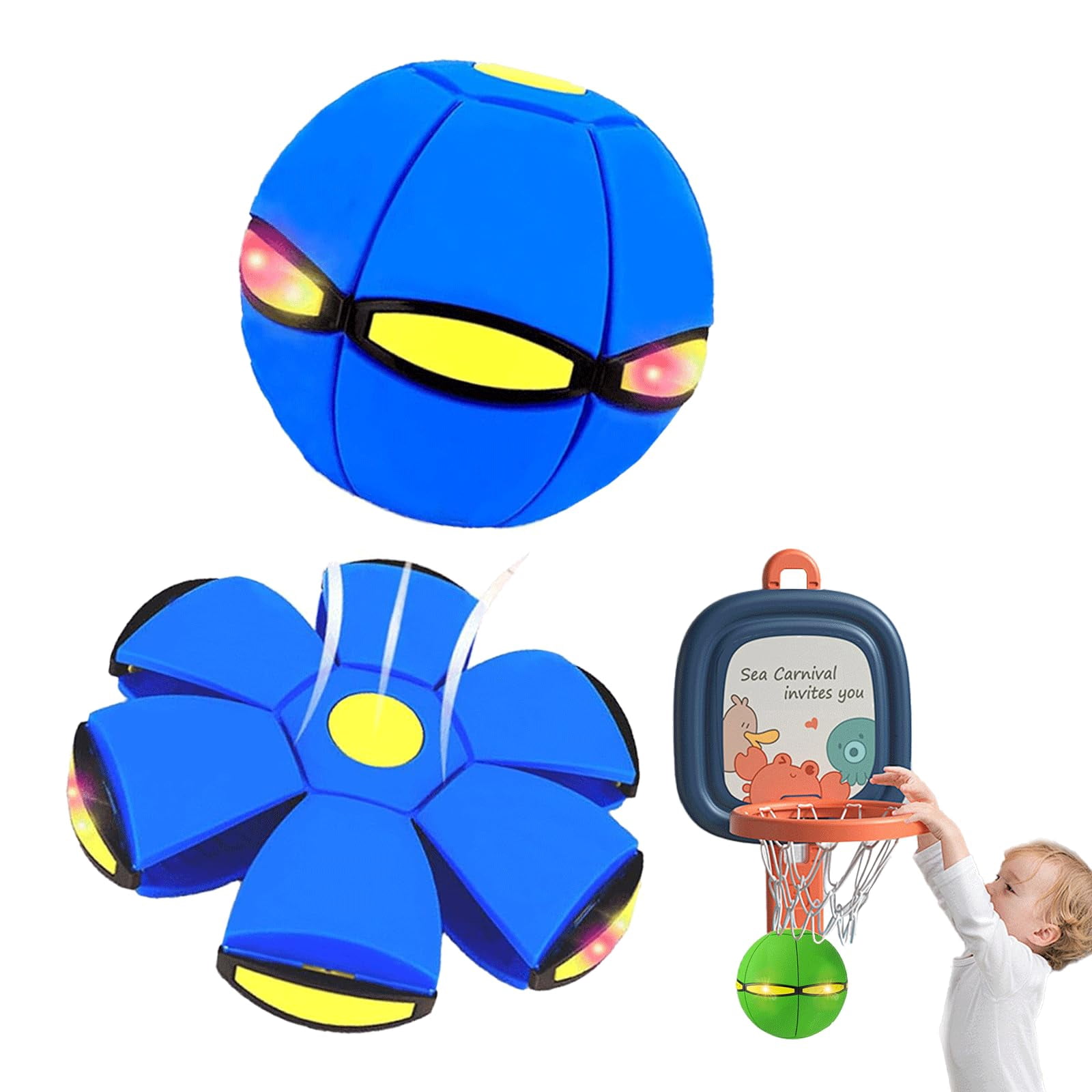 Bouncy Ball, Multi-Form Magic Toys, Magic Flying Saucer, Flying Saucer ...