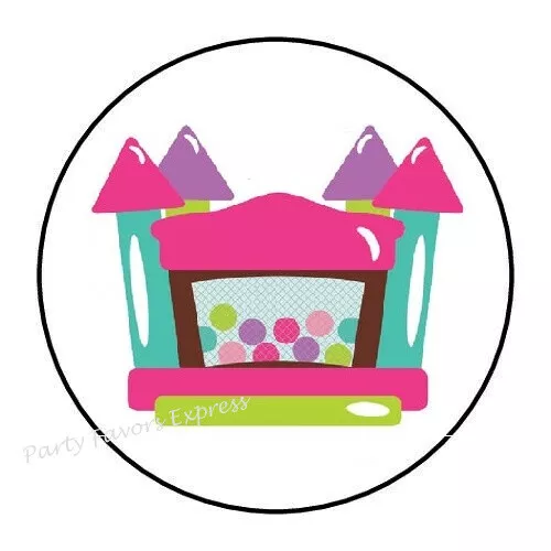 Bouncy Bounce House Jump Sticker Party Favors Sticker Envelope Seals ...