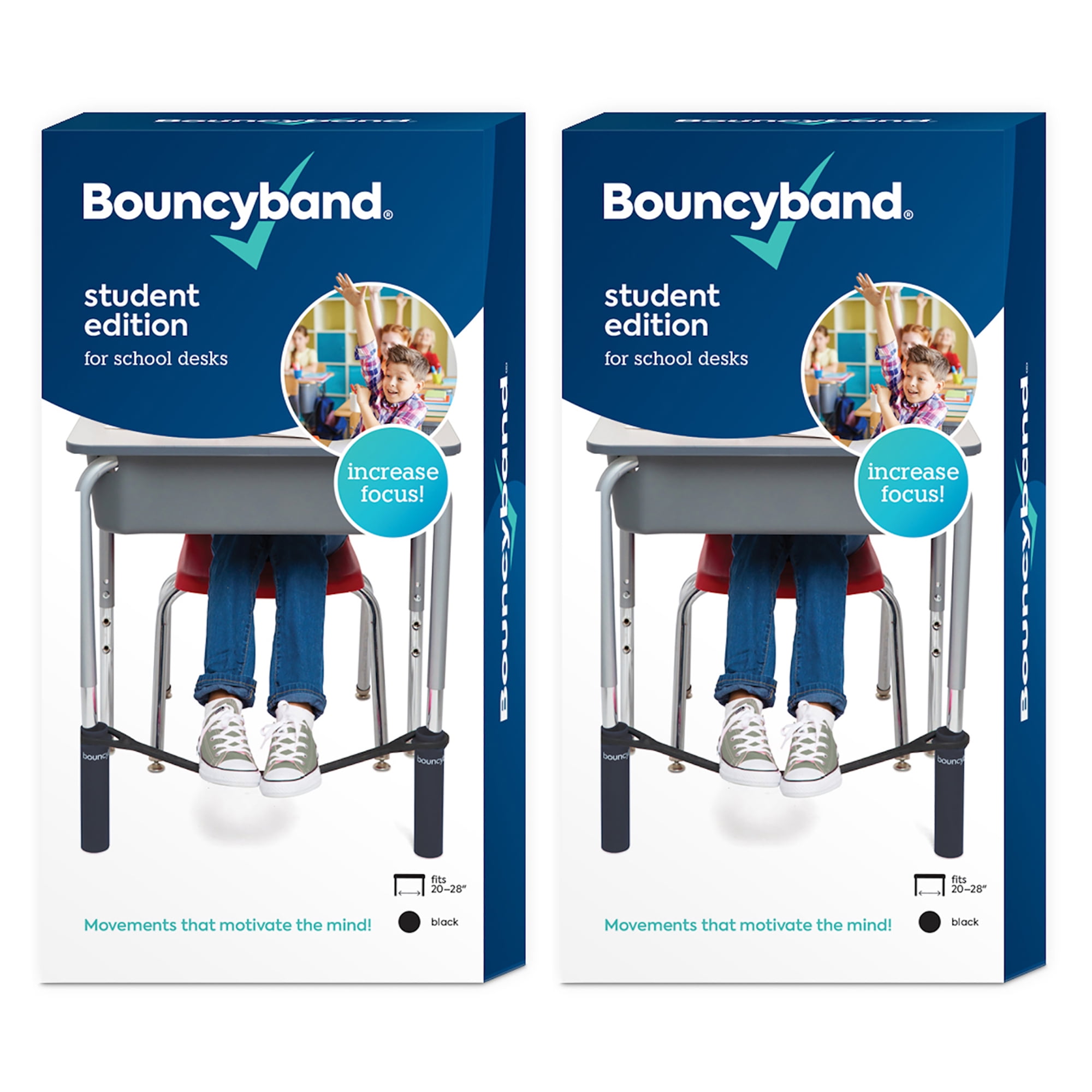 Bouncyband for Desk, Black, 2 Count - Walmart.com